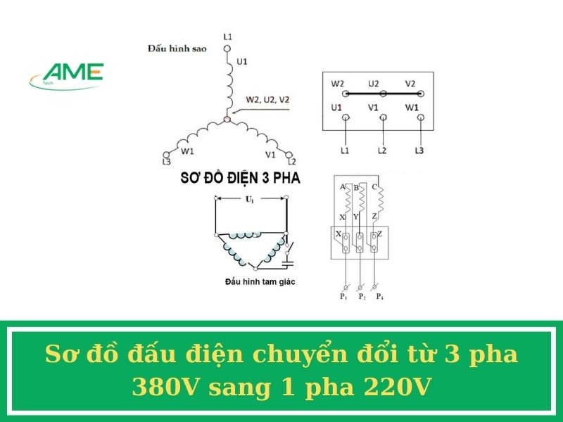 Cách đấu điện 3 pha 380V thành 1 pha 220V Đơn Giản, Hiệu Quả